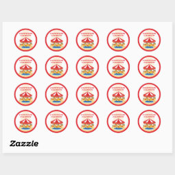 Circus Carnival Carousel Sticker | Zazzle