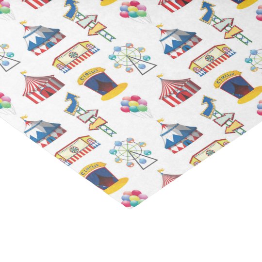 Circus Carnival Icon Pattern Tissue Paper | Zazzle.com