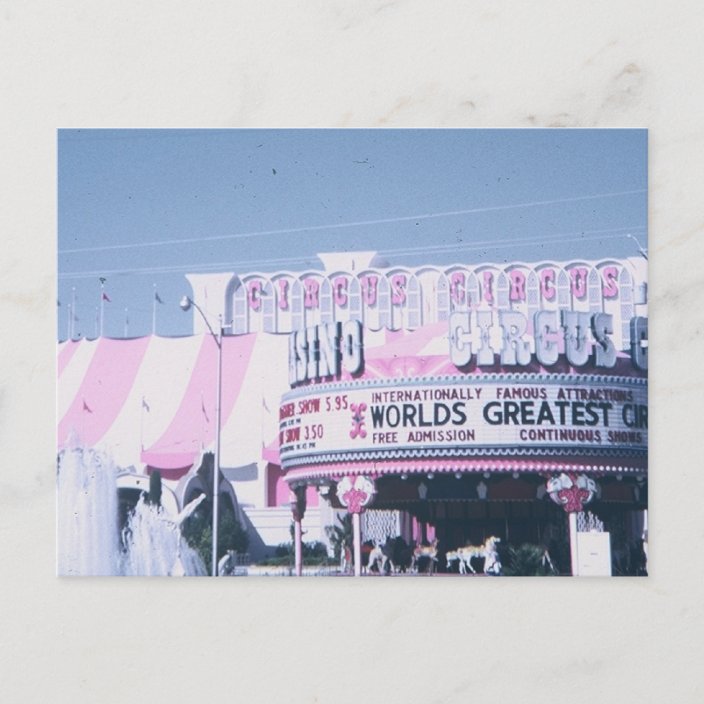 Circus Circus Las Vegas Postcard | Zazzle.com
