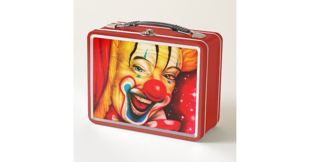 Circus Clown Metal Lunch Box | Zazzle