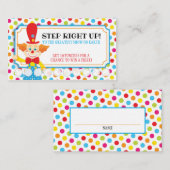 Circus Clown Punch Card | Zazzle