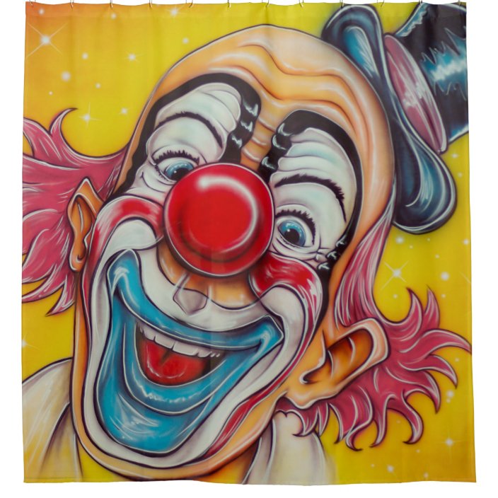 Circus Clown Shower Curtain | Zazzle.com