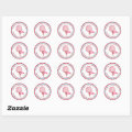 Circus Cotton Candy Birthday Party Favor Stickers | Zazzle