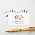 Circus Diaper Raffle Ticket | Circus Baby Shower Enclosure Card | Zazzle