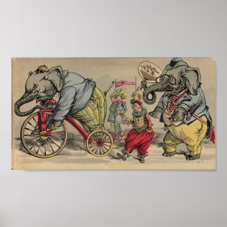 Circus Elephants Poster | Zazzle