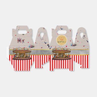 CIRCUS Gable Boxes Vintage Carousel Personalized | Zazzle