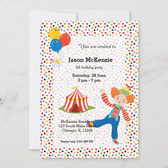 Circus Invitation | Zazzle
