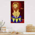 Circus Lion Poster Print | Zazzle