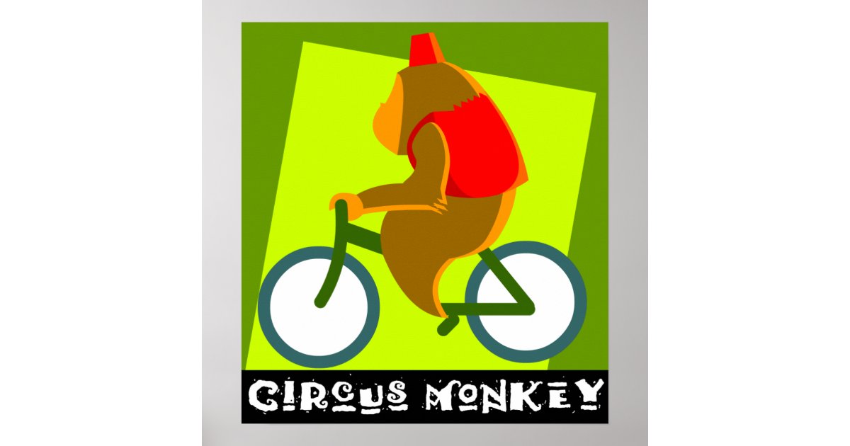 circus monkey poster | Zazzle