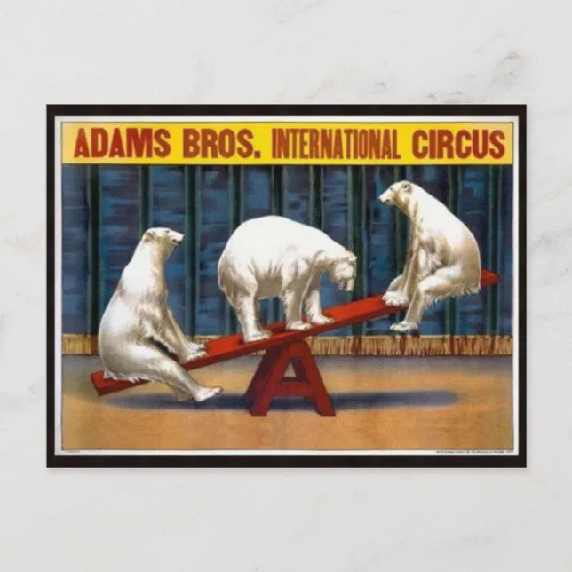 Circus Poster Postcard | Zazzle