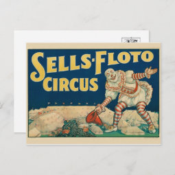 Circus Poster Postcard | Zazzle