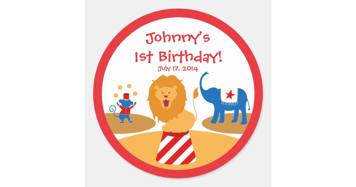 Circus Sticker | Zazzle