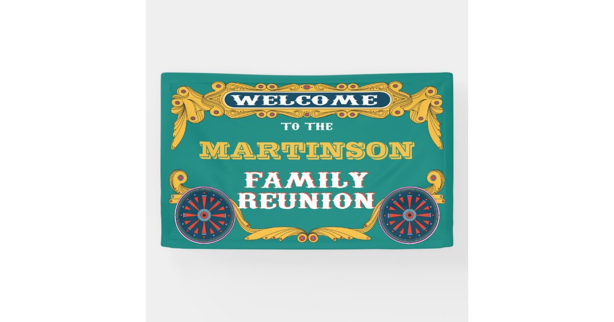 Circus Theme Family Reunion Welcome Banner | Zazzle