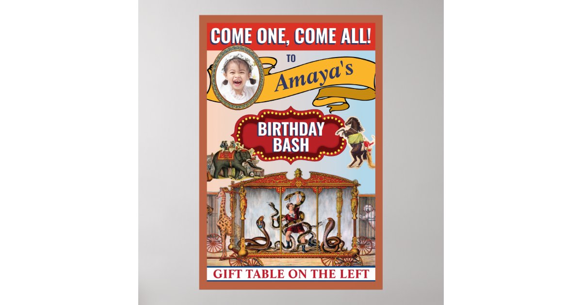 Circus Theme Poster | Zazzle