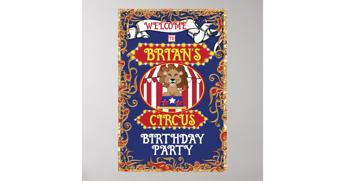 Circus Theme Poster | Zazzle