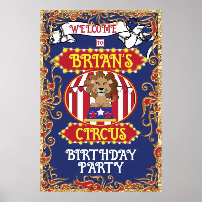 Circus Theme Poster | Zazzle