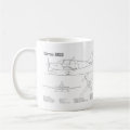 Cirrus SR22 - Airplane Blueprint Drawing Plans BD Coffee Mug | Zazzle