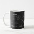 Cirrus SR22 - Airplane Blueprint Drawing Plans PD Coffee Mug | Zazzle