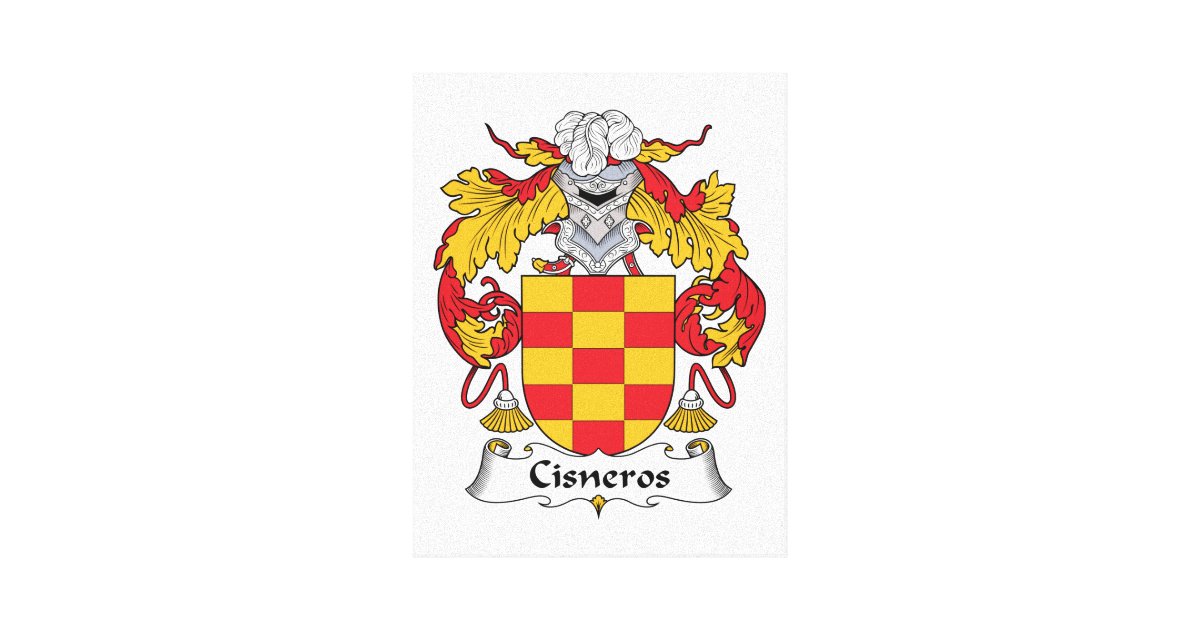 Cisneros Family Crest Canvas Print | Zazzle