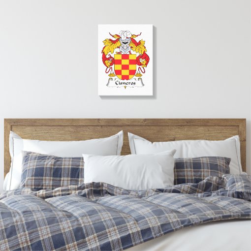 Cisneros Family Crest Canvas Print | Zazzle