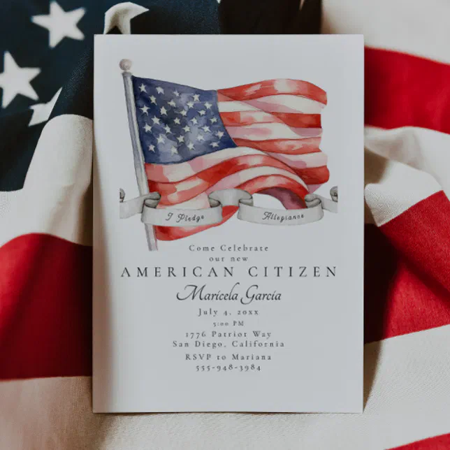 Citizen - New America Citizen Party Invitation | Zazzle