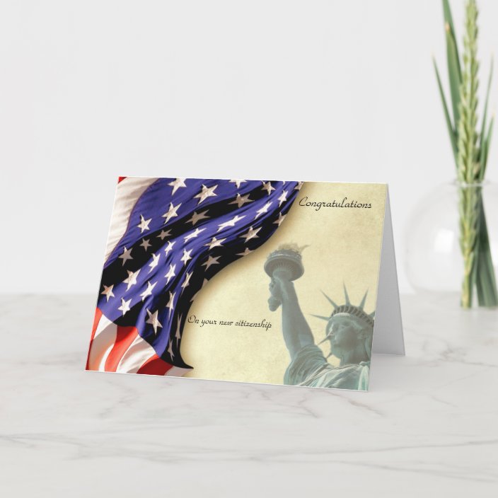 Citizenship Naturalization Congratulations Card | Zazzle.com