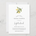 CITRON Lemon Bridal Shower Invitation | Zazzle