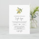 CITRON Lemon Wedding Invitation | Zazzle