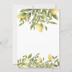 CITRON Lemon Wedding Invitation | Zazzle