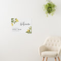 CITRON Lemon Wedding Welcome Sign Foam Board | Zazzle