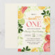 Citrus Fruit 1st Birthday Invitation | Zazzle