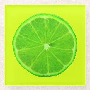 Lime Green Drink & Beverage Coasters | Zazzle