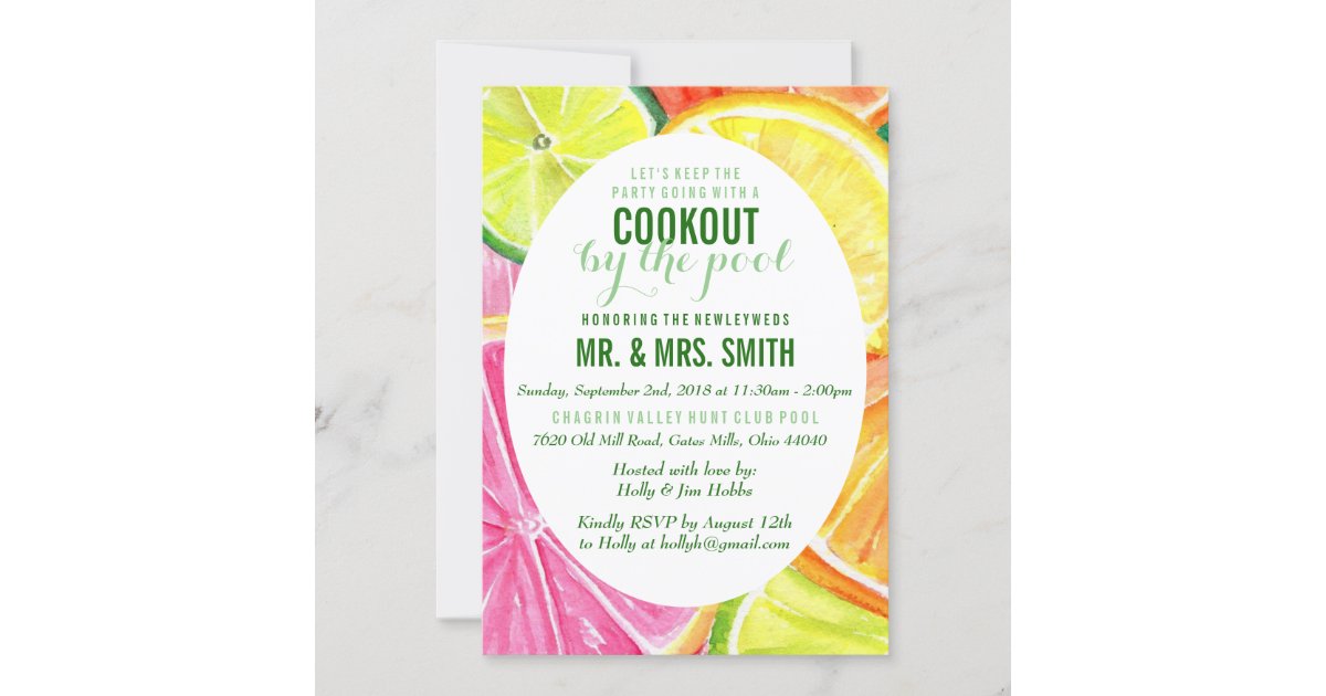 Citrus Invitation | Zazzle