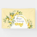 Citrus lemon main squeeze 1st birthday party banner | Zazzle