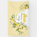 Citrus lemon main squeeze 1st birthday party banner | Zazzle