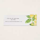 Citrus Lemon Tree Wedding Website Card | Zazzle