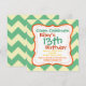 Citrus Lime Chevron Birthday Party Invitations | Zazzle