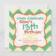 Citrus Lime Chevron Birthday Party Invitations | Zazzle