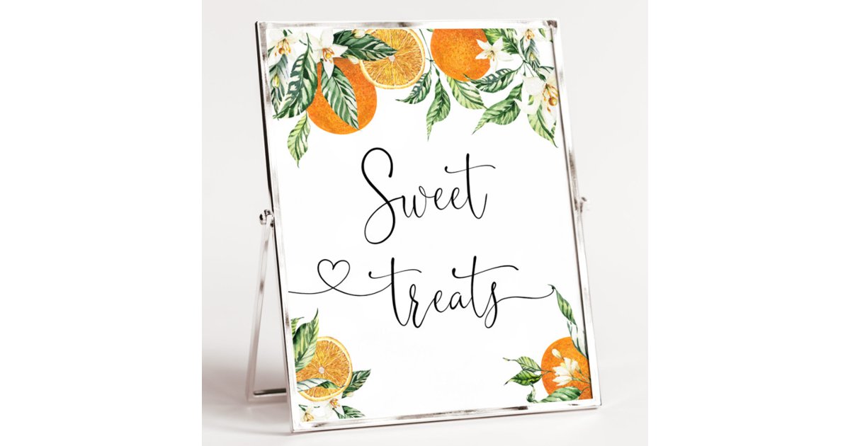 Citrus Little cutie sweet treats Poster | Zazzle