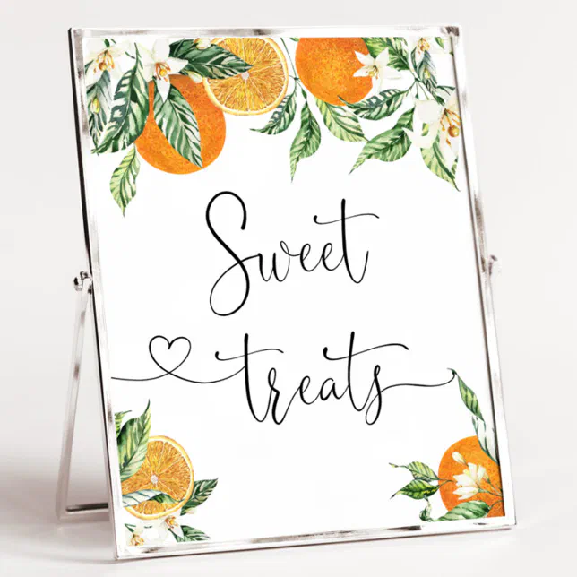 Citrus Little cutie sweet treats Poster | Zazzle
