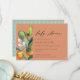 Citrus Orange Botanical Rust Baby Shower Invite | Zazzle