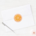 Citrus Orange Classic Round Sticker | Zazzle