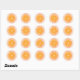 Citrus Orange Personalized Classic Round Sticker | Zazzle