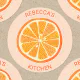 Citrus Orange Personalized Classic Round Sticker | Zazzle