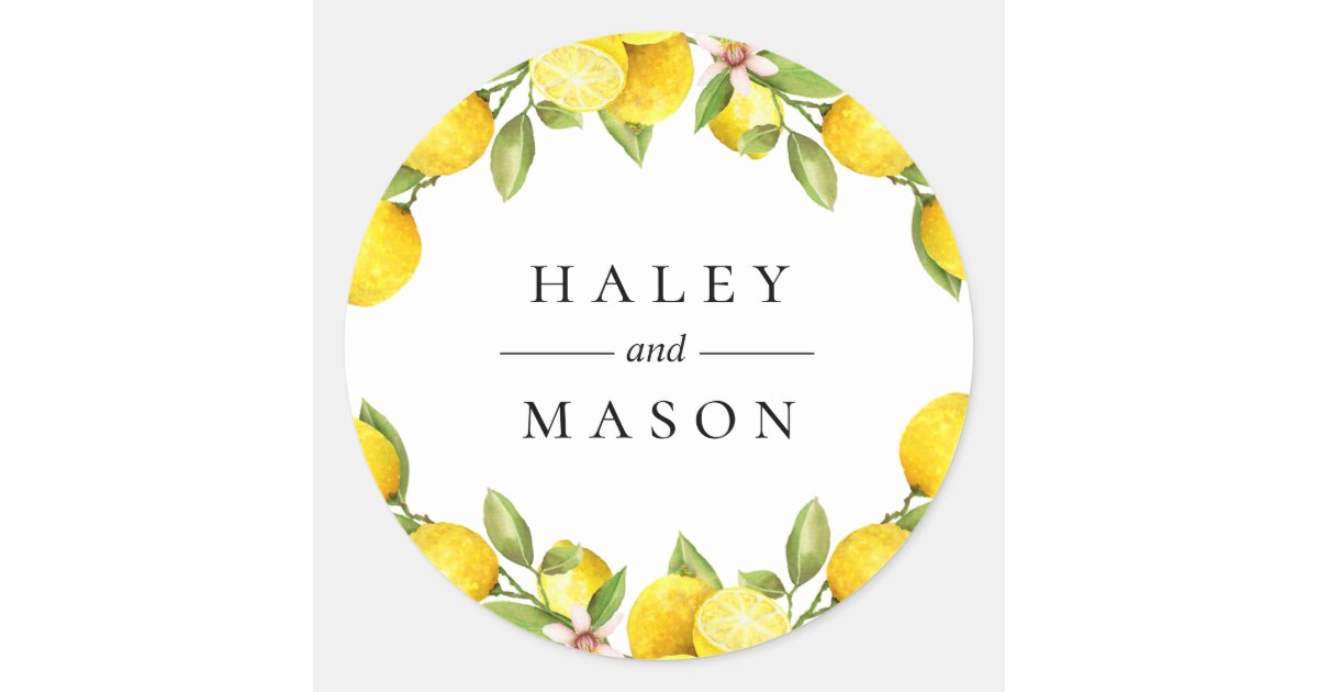 Citrus Orchard Personalized Sticker | Zazzle