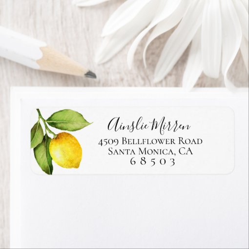 Citrus Orchard Return Address Labels | Zazzle