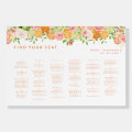 Citrus Watercolor Wedding Horizontal Seating Chart Foam Board | Zazzle
