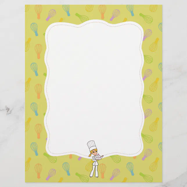 Citrust Cute Chef Art Kitchen Stationery | Zazzle