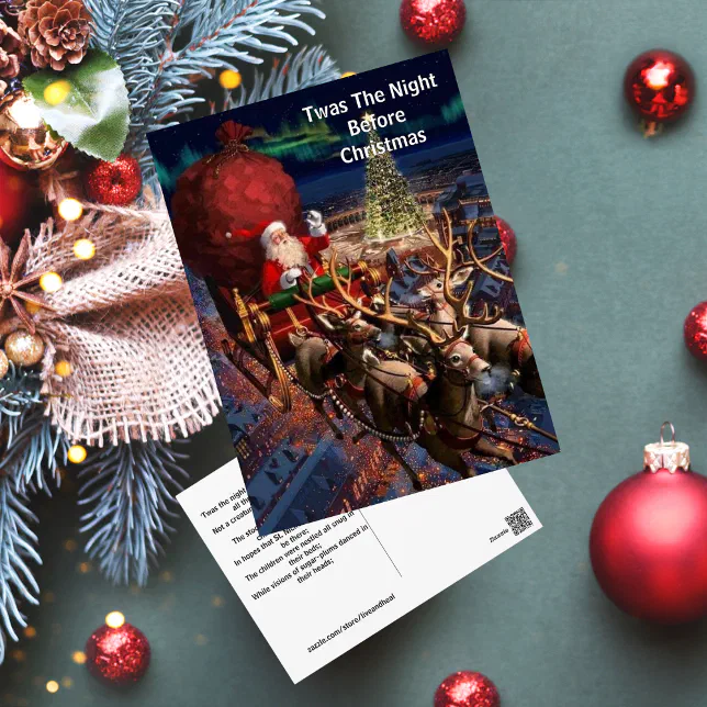 City Christmas Vintage Santa Claus Postcard | Zazzle