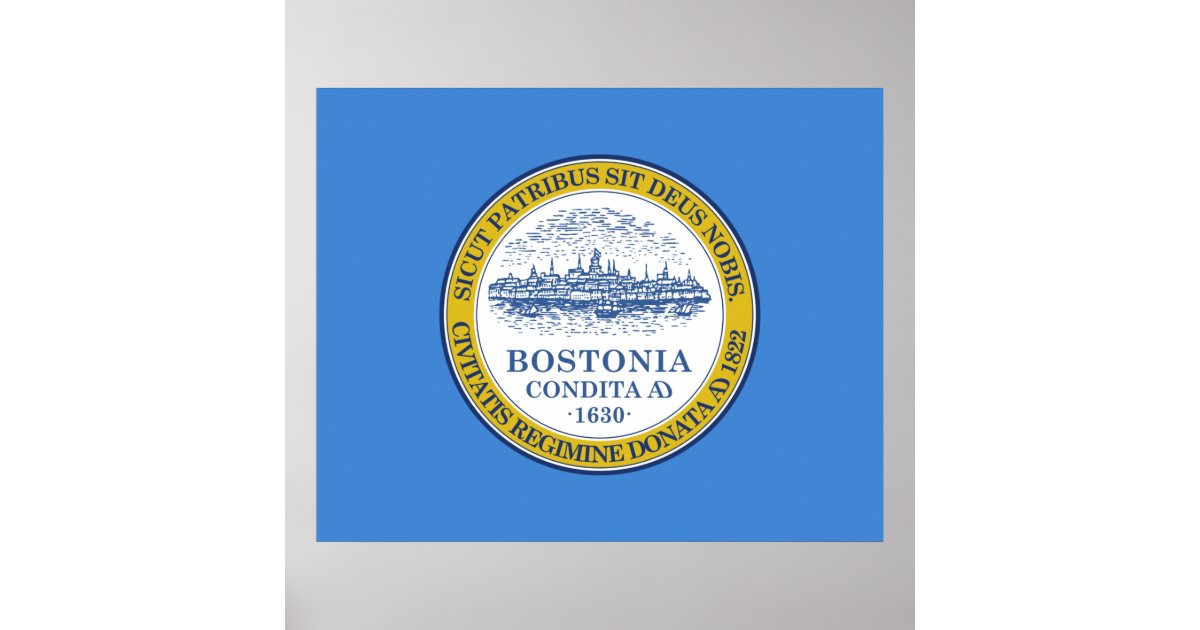 City Flag of Boston (Massachusetts) Poster | Zazzle